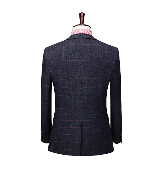 Modern Style Check Pattern Suit – JT Menswear